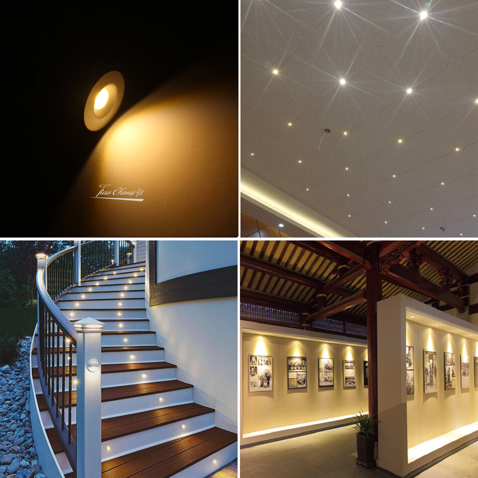 DC 12V DC 3V 1W Mini LED Cabinet Downlight Recessed Spot light Ceiling ...