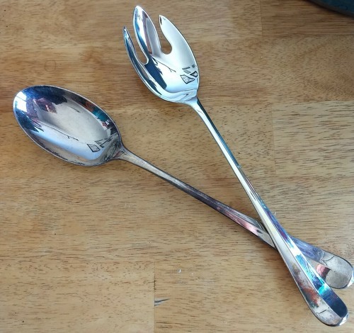 International Silver Company Silverplated Serving Spoon & 3 Tined Fork ...