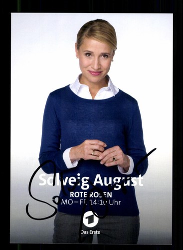 Solveig August Rote Rosen Autogrammkarte Original Signiert # BC 197402 ...