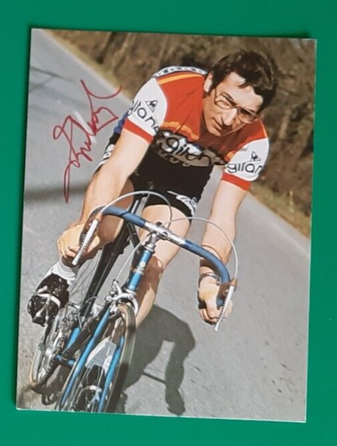 CYCLISME carte cycliste ROBERT BERLAND équipe GITANE Campagnolo 1977 ...