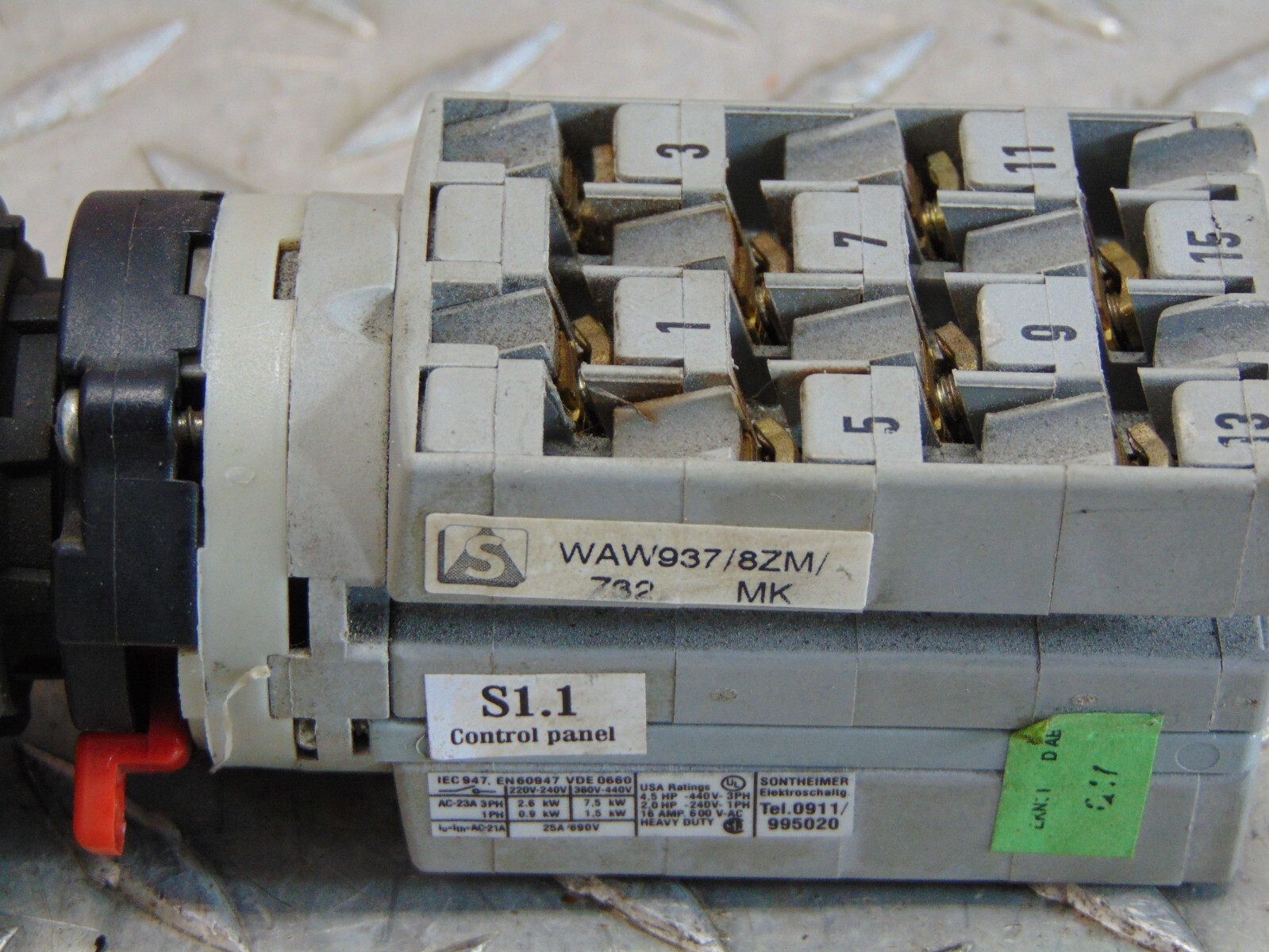SONTHEIMER WAW937/8ZM 2-POSITION KEY LOAD SWITCH with KEY | eBay