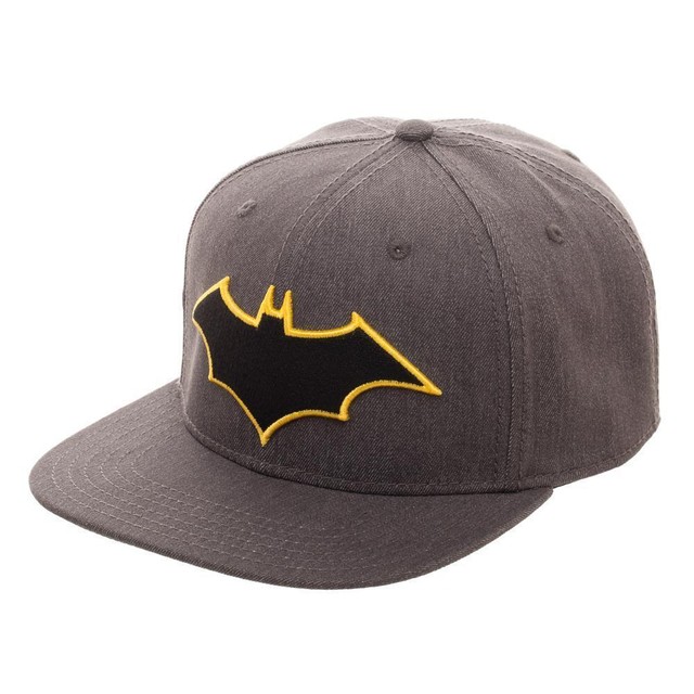 Embroidered Batman Logo Flatbill Flex Cap - Baseball Cap / Snapback for ...