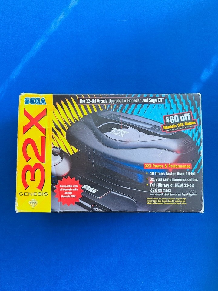 Sega 32x for Genesis Console with S-Video MOD CIB Complete Does Not ...