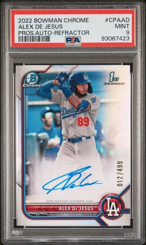 2022 Bowman Chrome - Prospect Autographs Alex De Jesus #CPA-AD ...