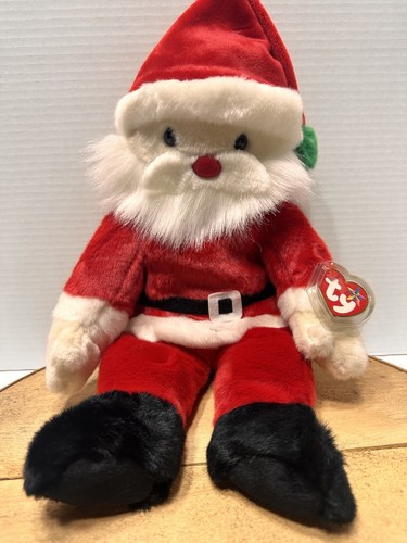 TY 2000 Holiday Santa the BEANIE BUDDY Christmas Decoration Plush ...