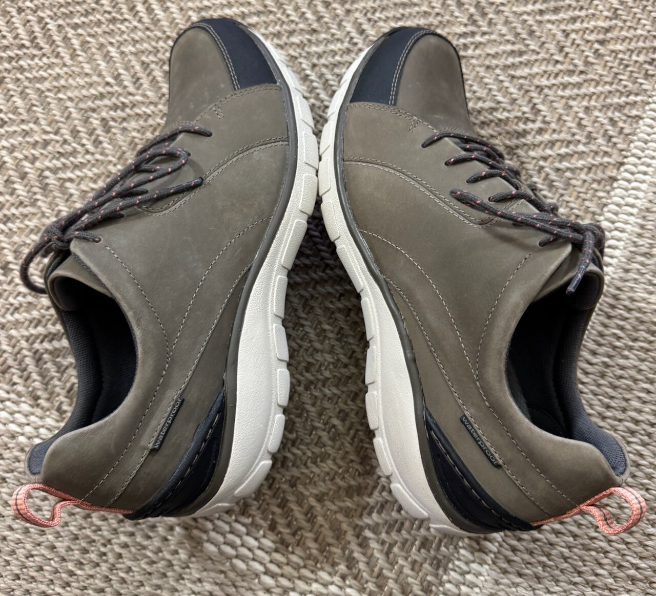 Unstructured by Clarks Wavewalk Shoes, Waterproof, Taupe/Black, Women's ...