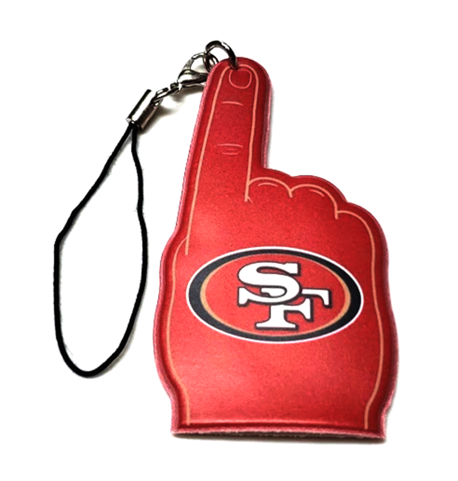 SAN FRANCISCO 49ERS DANGLER NFL WERE #1 FINGER PUPPET TWO SIDED FOAM ...