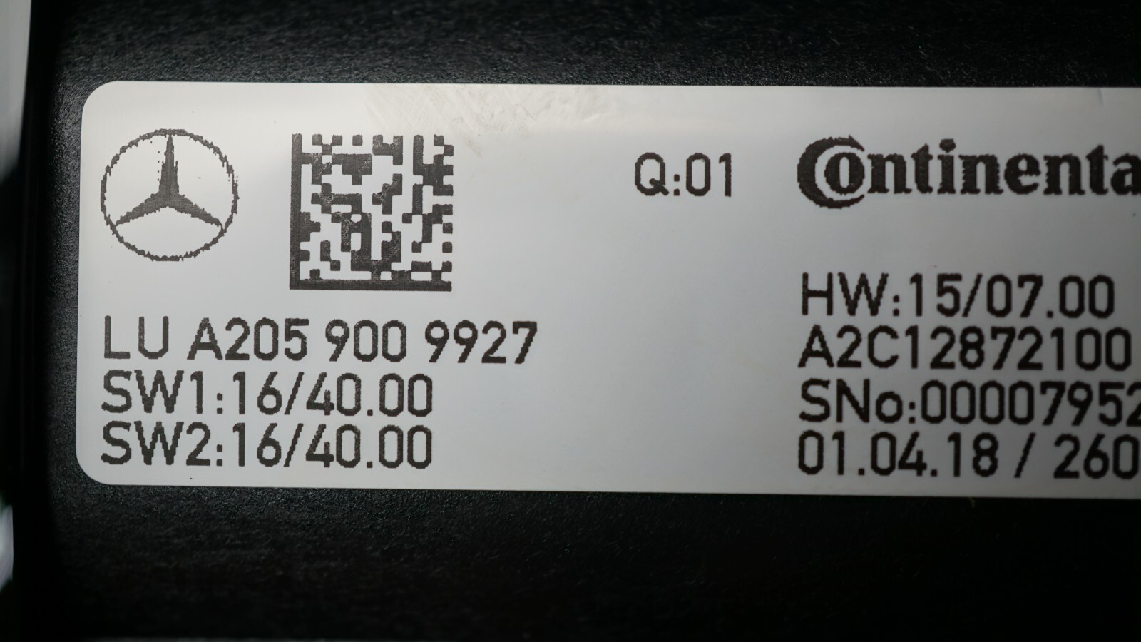 OEM MERCEDES BENZ W205 TOUCHPAD A2059009927 A2059005915 A2059056507 ...