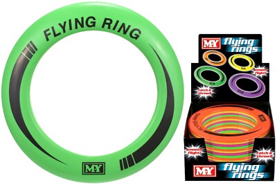 10" Neon Flying Ring Disc Frisbee Kids Summer Beach Outdoor Garden Play ...