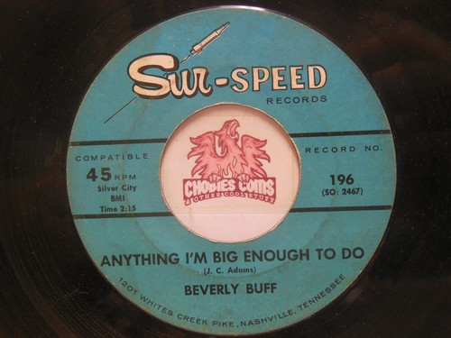 Beverly Buff: Anything I'm Big Enough To Do / Change My Mind, 45 RPM G+ ...