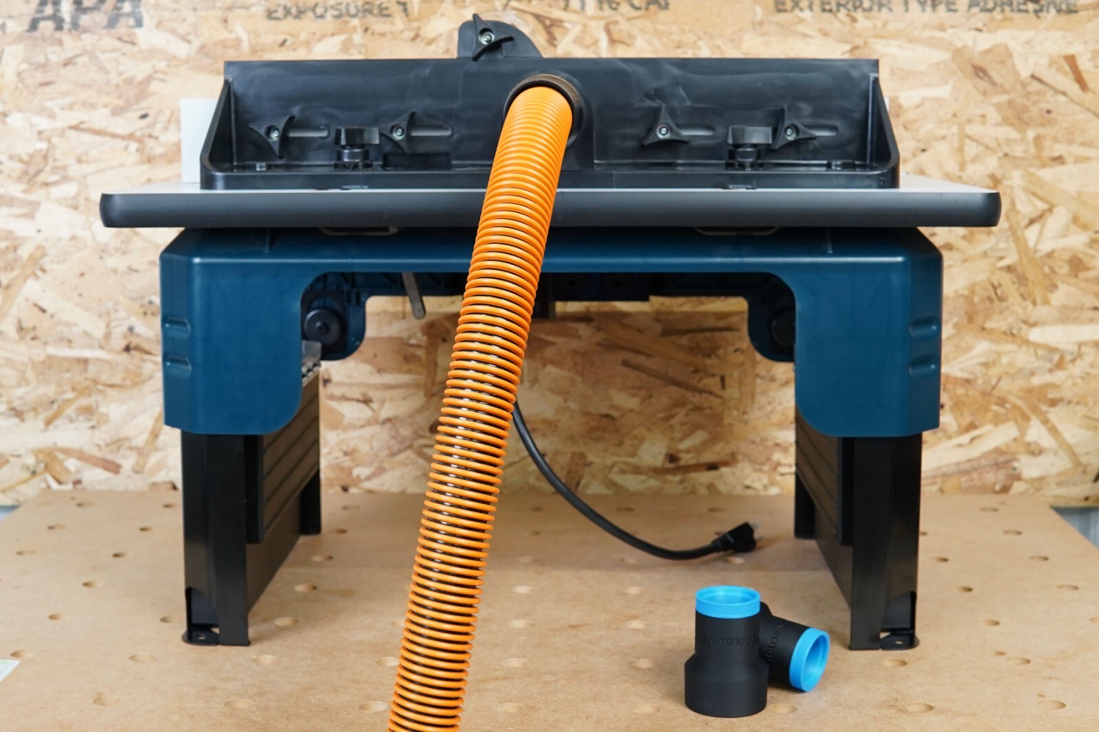 1 1/4" Shop Vac Hose Locking Dust Adapter for Router Table 2 1/4 inch ...