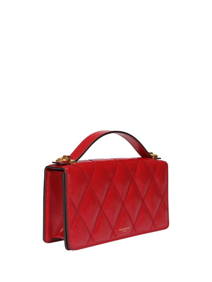 NWT NEW Givenchy GV3 Mini Red Leather Quilted Shoulder Bag | eBay