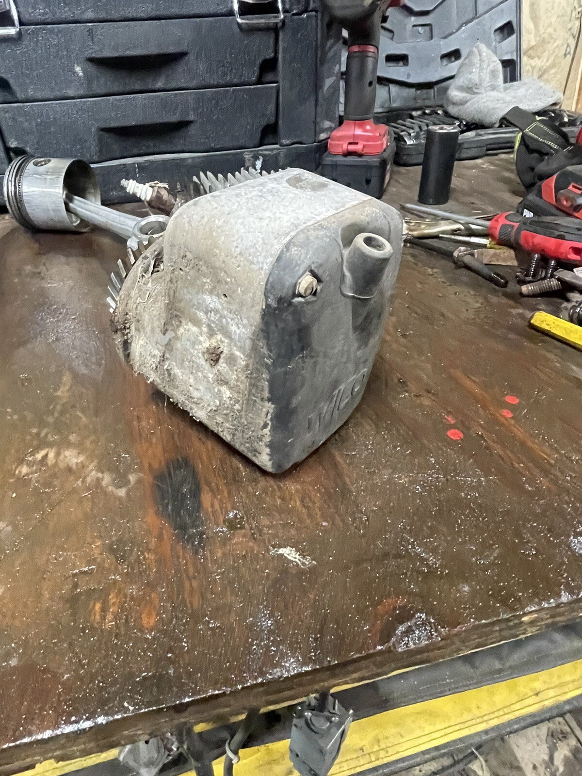 Antique Vintage Air Cooled Wisconsin Engine Model AKN Mag Magneto ...