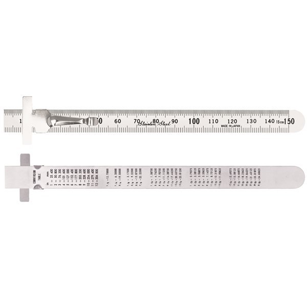 TOLEDO 150PCM - POCKET CLIP RULER DOUBLE SIDED METRIC - 150MM ...