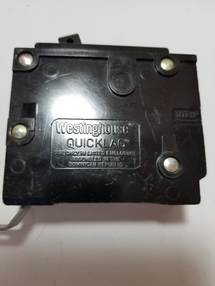Westinghouse Quicklag Circuit Breaker, Type BA, 20A, 120/240VAC (Lot of ...