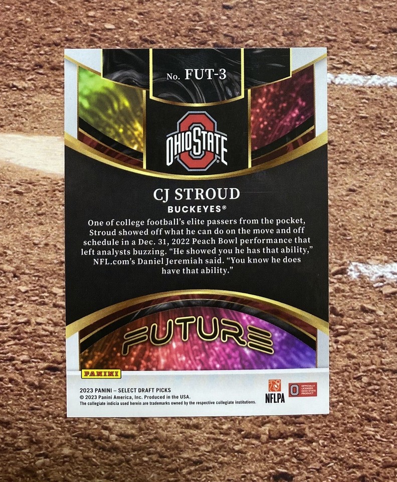 CJ Stroud 2023 Panini Select Draft Picks Future RC FUT-3 Buckeyes | eBay