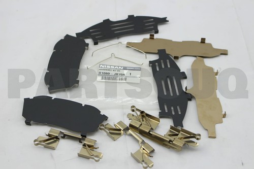 D1080JR70A Genuine Nissan HARDWARE KIT-FRONT DISC BRAKE PAD D1080-JR70A ...