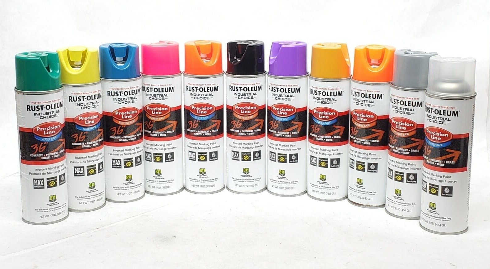 6 PACK Rust-Oleum Industrial Choice Precision Line Inverted Marking ...