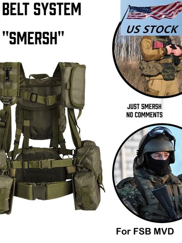 Russian SMERSH M1 Tactical Chest Rig Molle Advanced Tactical Green Set ...