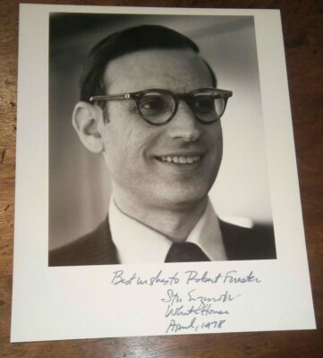 Carter Chief Domestic Policy Adviser STUART EIZENSTAT Signed PHOTOGRAPH ...