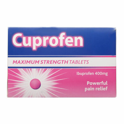 Cuprofen Maximum Strength 400mg - 24 Tablets | eBay