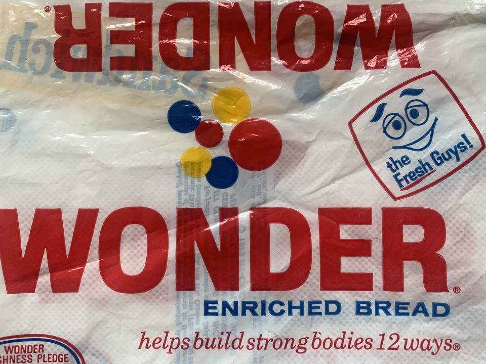 VERY RARE Estate Find Lot 227 Unused Wonder Bread Bags 1973 On Original Hanger | eBay