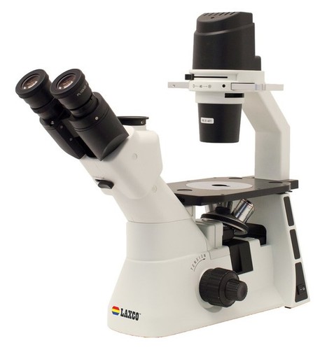 NEW Laxco LMI-3000 Routine Inverted Microscope, LMI3-PH1 w/ SeBaCam 5C ...