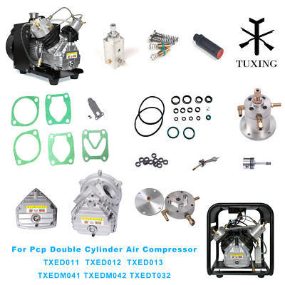 TUXING 4500PSI PCP Air Compressor High Pressure Pump Double Cylinder ...