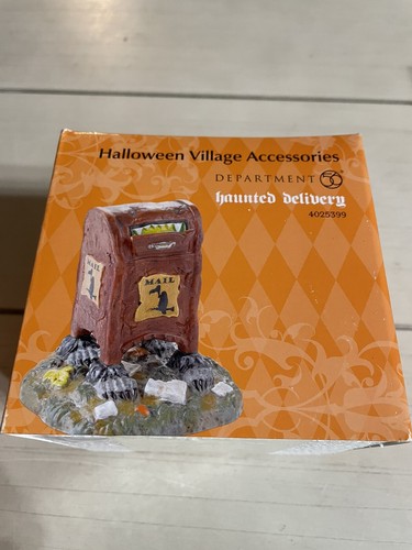 Department 56 Accessories HAUNTED DELIVERY Resin Halloween Mailbox USPS ...