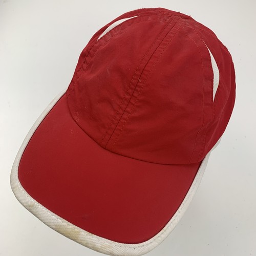 Athletic Works Women's Red White Ball Cap Hat Adjustable Baseball | eBay