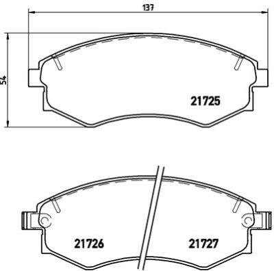 Brake Pad Set, disc brake for DAEWOO SSANGYONG:MUSSO,REXTON,REXTON ...