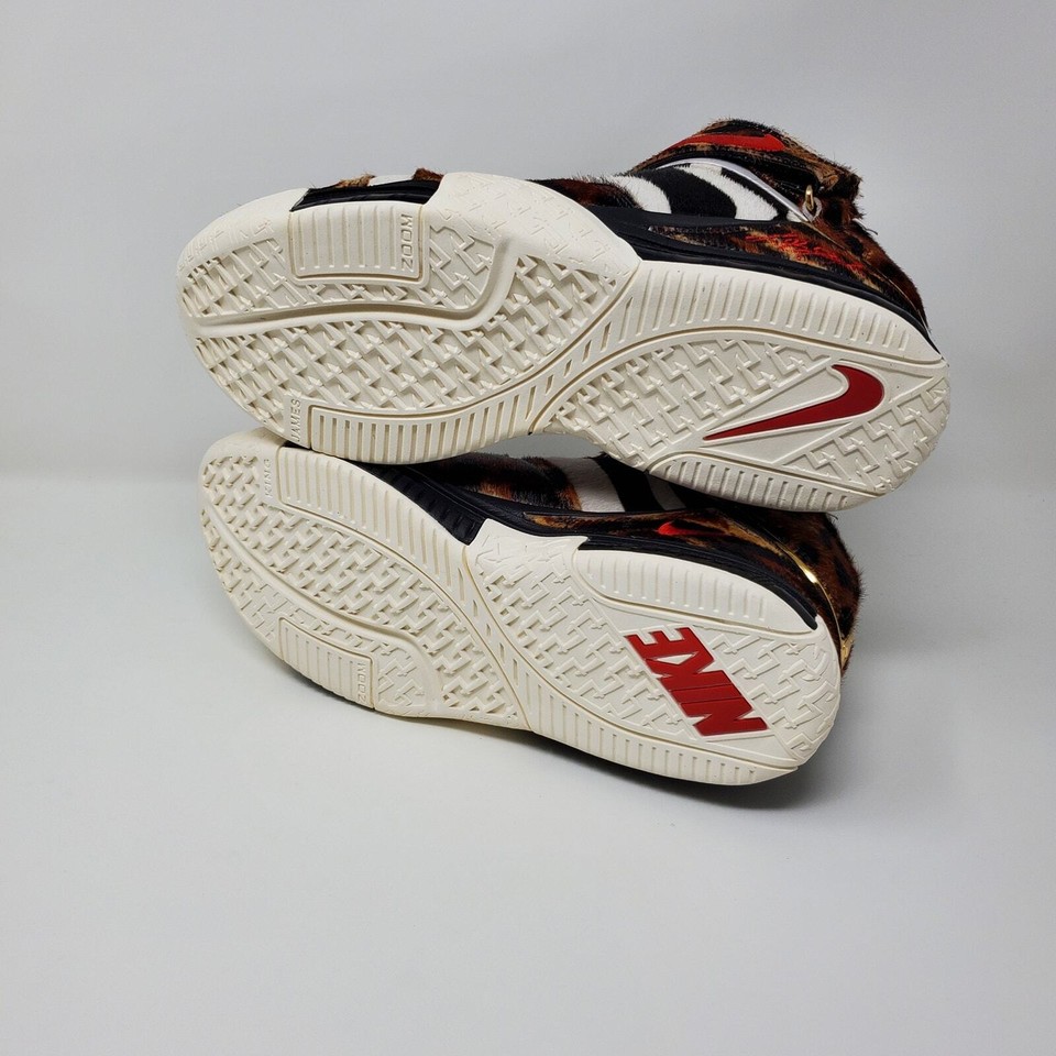 Nike Zoom LeBron 2 LX Beast Men's Size 9 Maple University Red Black ...