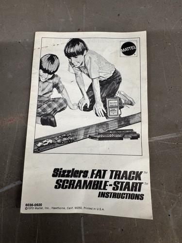 Mattel Redline 1970 Hot Wheels Monogram Sizzlers Fat Track Scramble ...