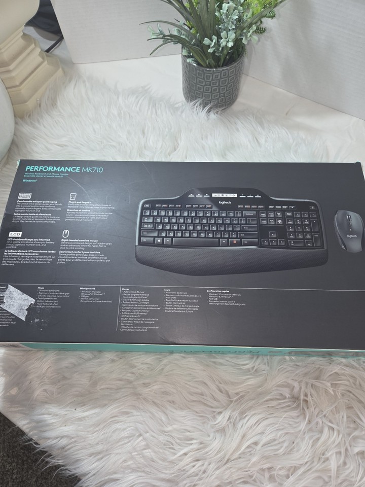 Logitech Performance MK710 Comfort and Productivity Wireless Keyboard ...