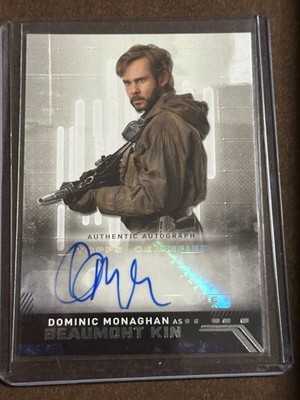 Dominic Monaghan Signed Star Wars Card Autographed Collectible | eBay