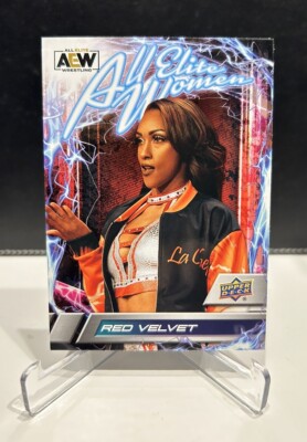 Red Velvet - All Elite Women Insert - 2023 Upper Deck AEW Flagship | eBay
