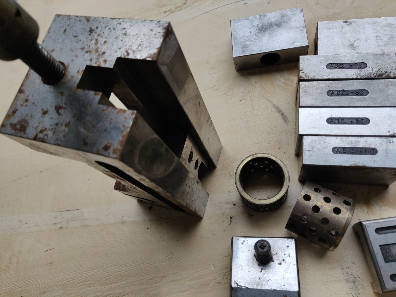 Lot Of A. Conner Machining Tools, Brass Handle Vise, 1-2-3 Blocks, Etc ...