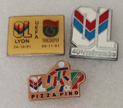 3 Pins Football Lyon, Olympique Lyonnais | eBay
