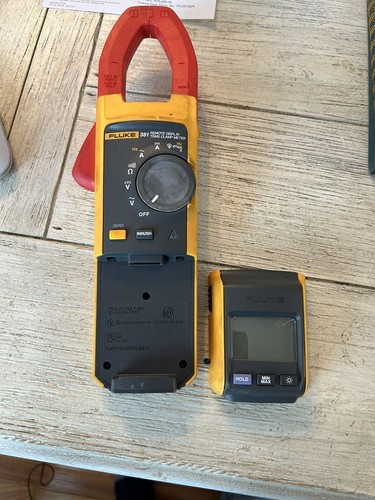 Fluke 381 Remote Display True RMS AC/DC Clamp Meter "read below display ...