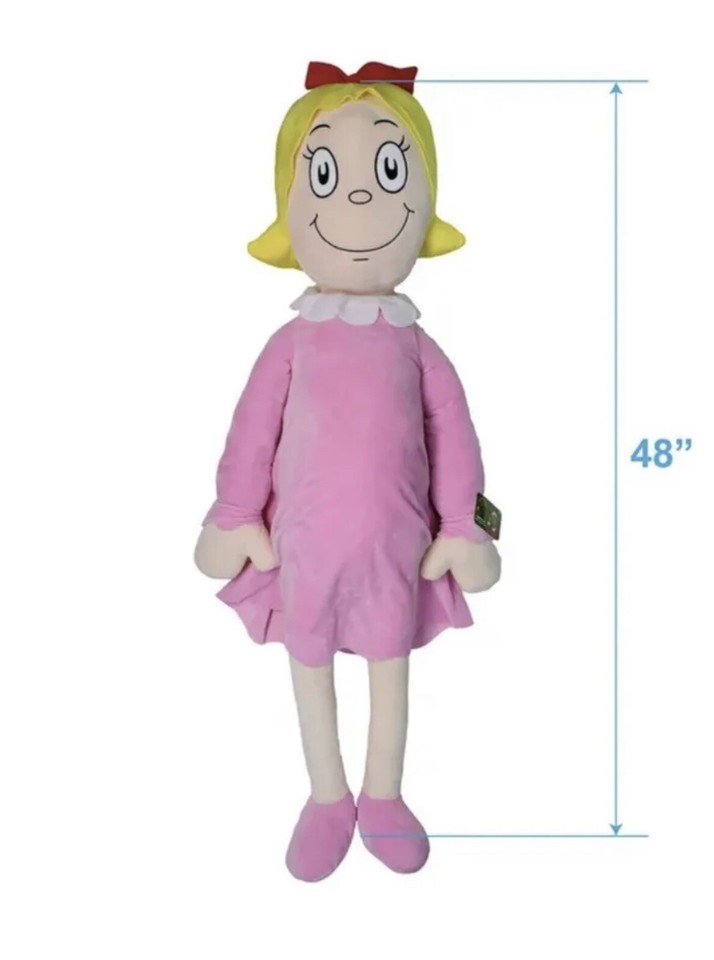 The Grinch Who Stole Christmas Cindy Lou Who 48 inch Jumbo Plush In ...