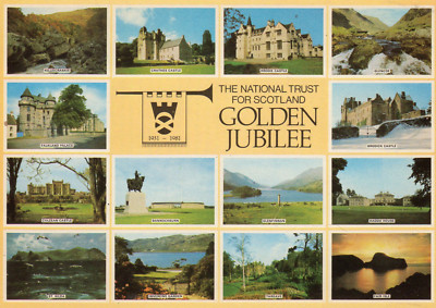 OLD POSTCARD- SCOTLAND - National Trust for Scotland Golden Jubilee ...