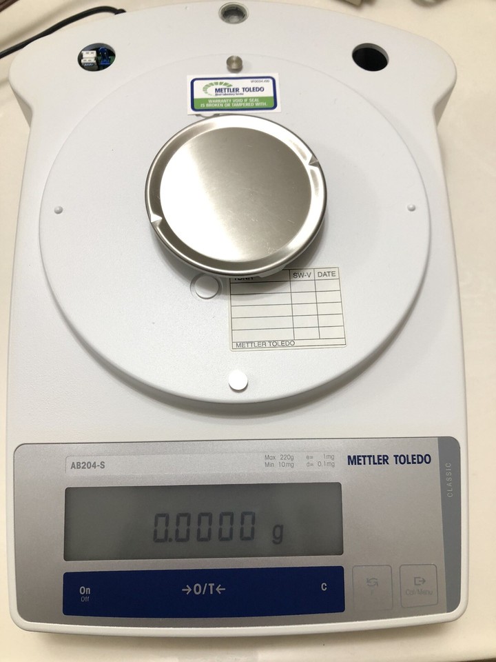 Mettler Toledo AB204S Balance Scale, 210g 0.1mg RS232 Auto Cal FACT ...