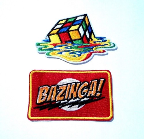 1x Big Bang Theory Bazinga Patches Embroidered Cloth Badge Applique ...