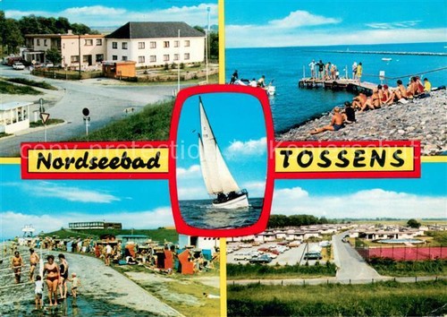 73615588 Tossens Nordseebad Strand Promenade Teilansichten Tossens ...