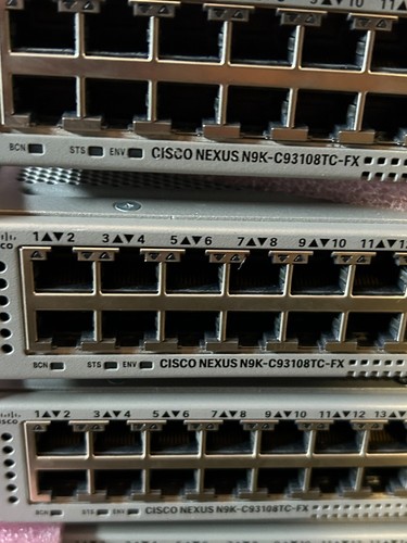 Cisco N9K-C93108TC-FX 48 Port 10GBase-T 6 Port QSFP 100G QSFP28 2x AC ...