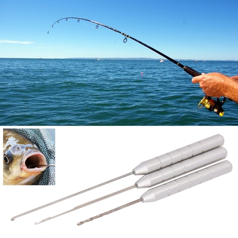3 in1 Fishing Baits Drill Baiting Needle Fish Baiting Tool for Making ...