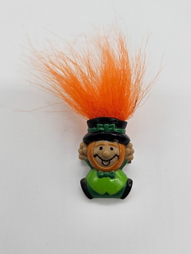Vintage St. Patrick's Day Leprechaun Troll Doll Figurine with Orange ...
