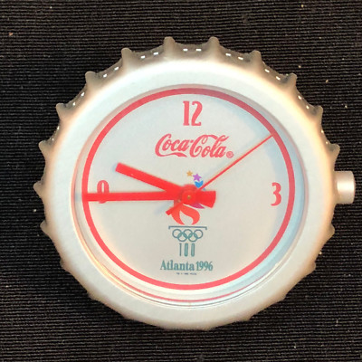 1996 Atlanta Olympics Coca-Cola Bottle Cap Clock Sponsor Pins | eBay