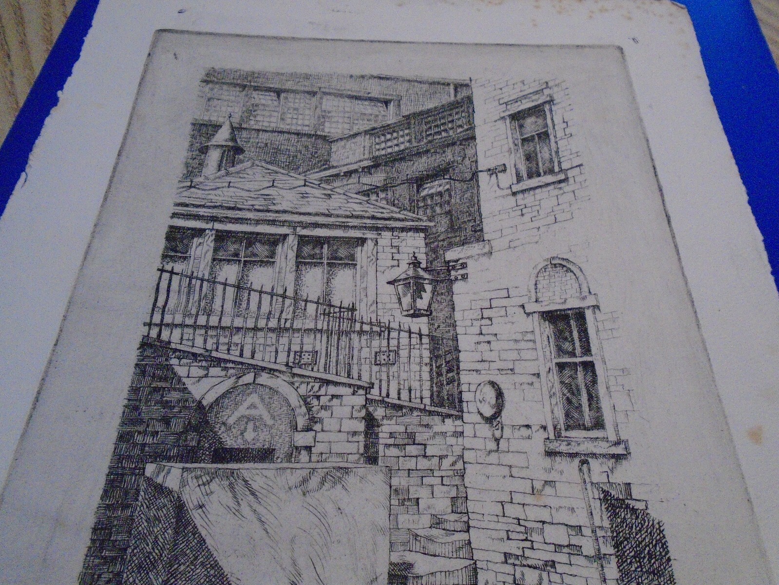 WAR ART WW2 - A BROOKE ENGRAVING Armitage Bridge Mills Huddersfield ...