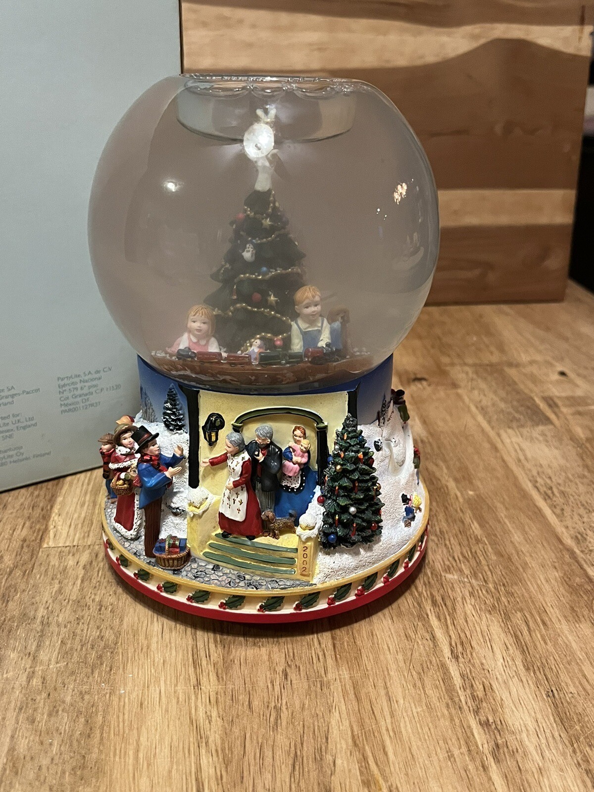 Vintage Partylite 2002 "Christmas Morning" Musical Snow Globe, Oh ...
